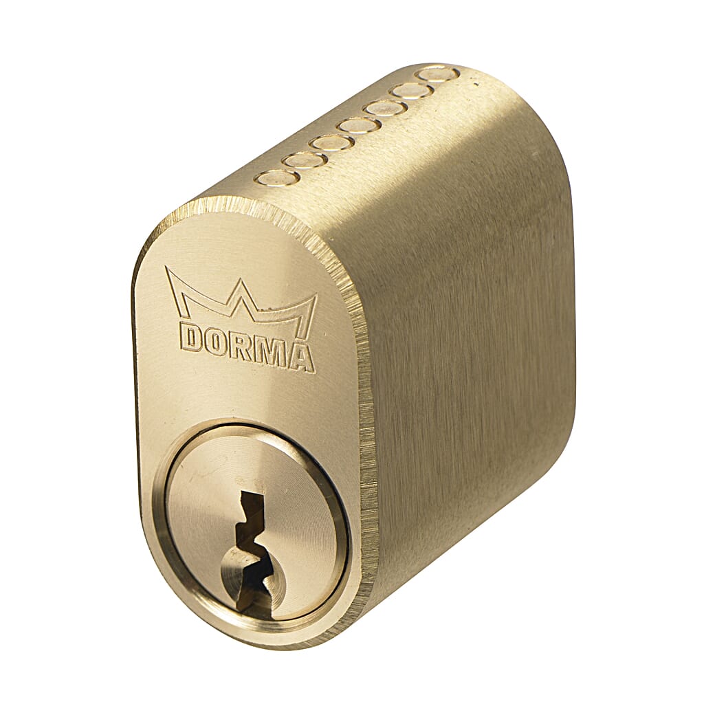 SYLINDER 2520 M/3 NKL MESSING MATT M/ SIDEFESTE - Låssenteret nettbutikk